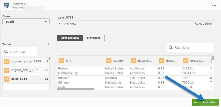 Use datasets in Qlik – DataClarity